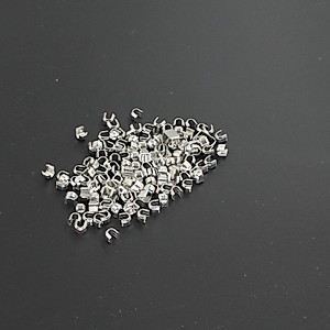 #5 300 pcs Silver Zipper Bottom Stops and Top Stops for Zipper Repair (Silver) Leekayer
