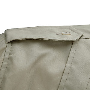 Mens Adventure Shirt Jones Jr. Shirt Raiders Safari Costume Dr. Henry Tops with Pockets Halloween Cosplay Hiking Outfit (Small) Light Khaki