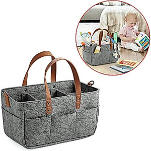 Newly Designed Large Portable Bag, Foldable Storage Bag Portable Lightly Multifunction Changeable Compartments Storage Bag,Storage for Bathing Products, Blankets, Clothes Supplies (Gray A)