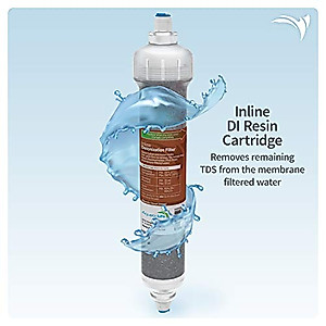 Aquatic Life RO Buddie Cartridge 3-pce Bundle, 1-Color Changing Mixed Bed DI Resin Cartridge, 1- Sediment Cartridge, 1-Carbon Cartridge