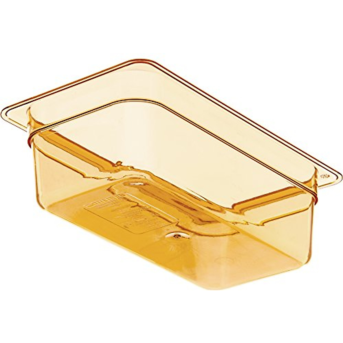 Carlisle FoodService Products 3086113 StorPlus High Heat Food Pan, 4" Deep, Third Size, Amber (Pack of 2)