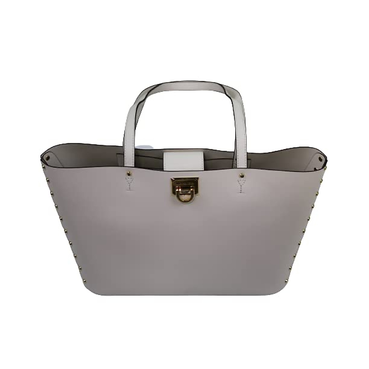 Michael Kors Women's Manhattan Smooth Leather Shoulder Tote Bag Lt Cream