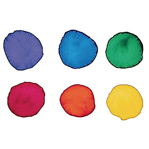 S&S Worldwide Color Splash! Liquid Watercolor Paint, 6 Vivid Colors, 8-oz Flip-Top Bottles, for All Watercolor Painting, Use to Tint Slime, Clay, Glue, Shaving Cream, Non-Toxic. Pack of 6.