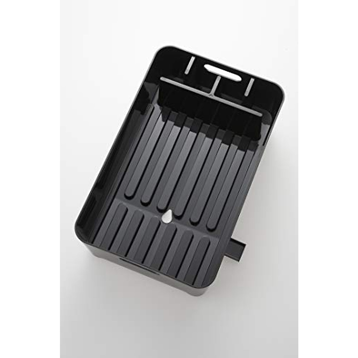 Yamazaki Home Drainer-Drying Kitchen Counters | Plastic | Dish Rack, One Size, Black