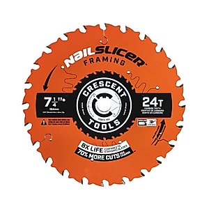 Crescent 7-1/4" 24T NailSlicer™ Framing Saw Blade CSBFR-724