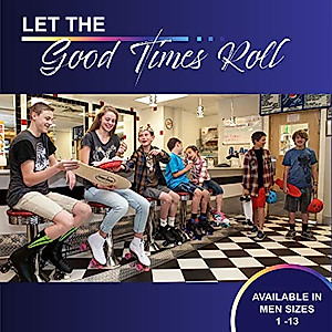 CHICAGO Skates Premium Black Quad Roller Skates for Boys and Men Beginners Classic Adjustable High-Top Design for Indoor or Outdoor Skates and Roller Derby