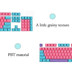 61 PBT Game keycap, 60% Backlight with Key Puller OEM Configuration American Layout, 87/104 Cherry MX Mechanical Keyboard (no Keyboard) (Ahris)
