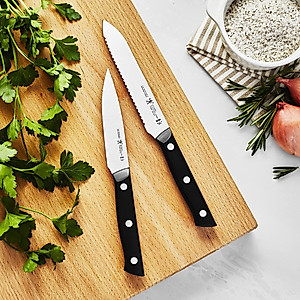 HENCKELS Dynamic Razor-Sharp 5-Piece Kitchen Knife Set, Chef Knife, Bread Knife, German Engineered Informed by 100+ Years of Mastery