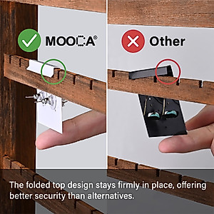 MOOCA 100 pieces of 1.5 x 1.5 inches Plain White Hanging Earring Cards Earring Card Holder, Earring Display Cards for Ear Studs, Velvet Plastic Display Earring Card Holder