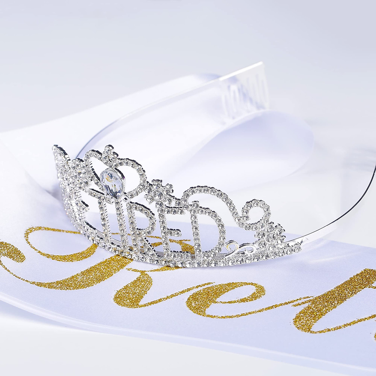 JunyRuny Retirement Gifts for Women, “I'm Retired” Sash & Tiara Kit, Happy Retirement Party Decorations, Retirement Crown