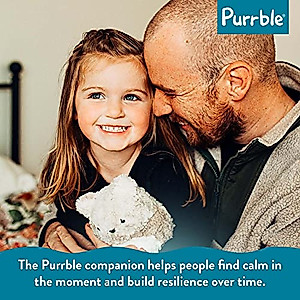 Purrble - Calming Toy Companion with Dynamic Heartbeat and Soothing Purr - Interactive Plush Companion for All Ages - Stuffed Animal Doll for Emotion Regulation - Cuddle and Pet Plushies