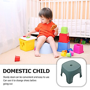 Veemoon Low Stool Foot Stool Toddler Stool for Bathroom Stool for Kids Bathroom Stool Nonslip Footstool Anti-Slip Footstool Toddler Steps for Bathroom Step Stool PVC Toilet Office