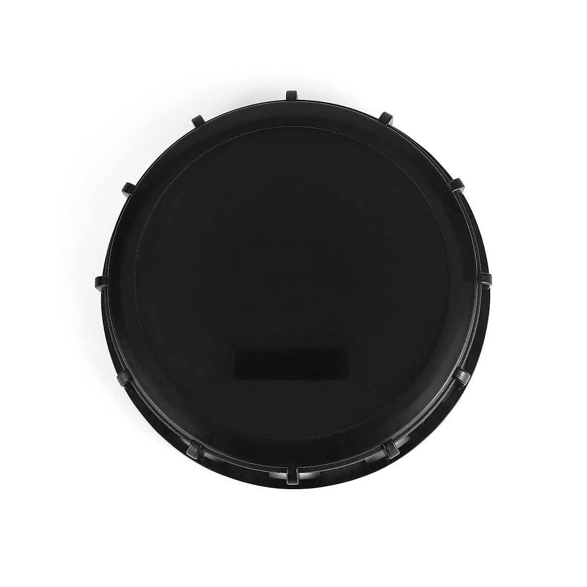 QWORK 6" Solid Cap W/Gasket for Mauser IBC Tote, IBC Tote Water Tank Cover, 2 Pack Leak-Proof Design Plastic IBC Tank Adapter Storage Cap for Chemical Food and Industrial Storage, Black