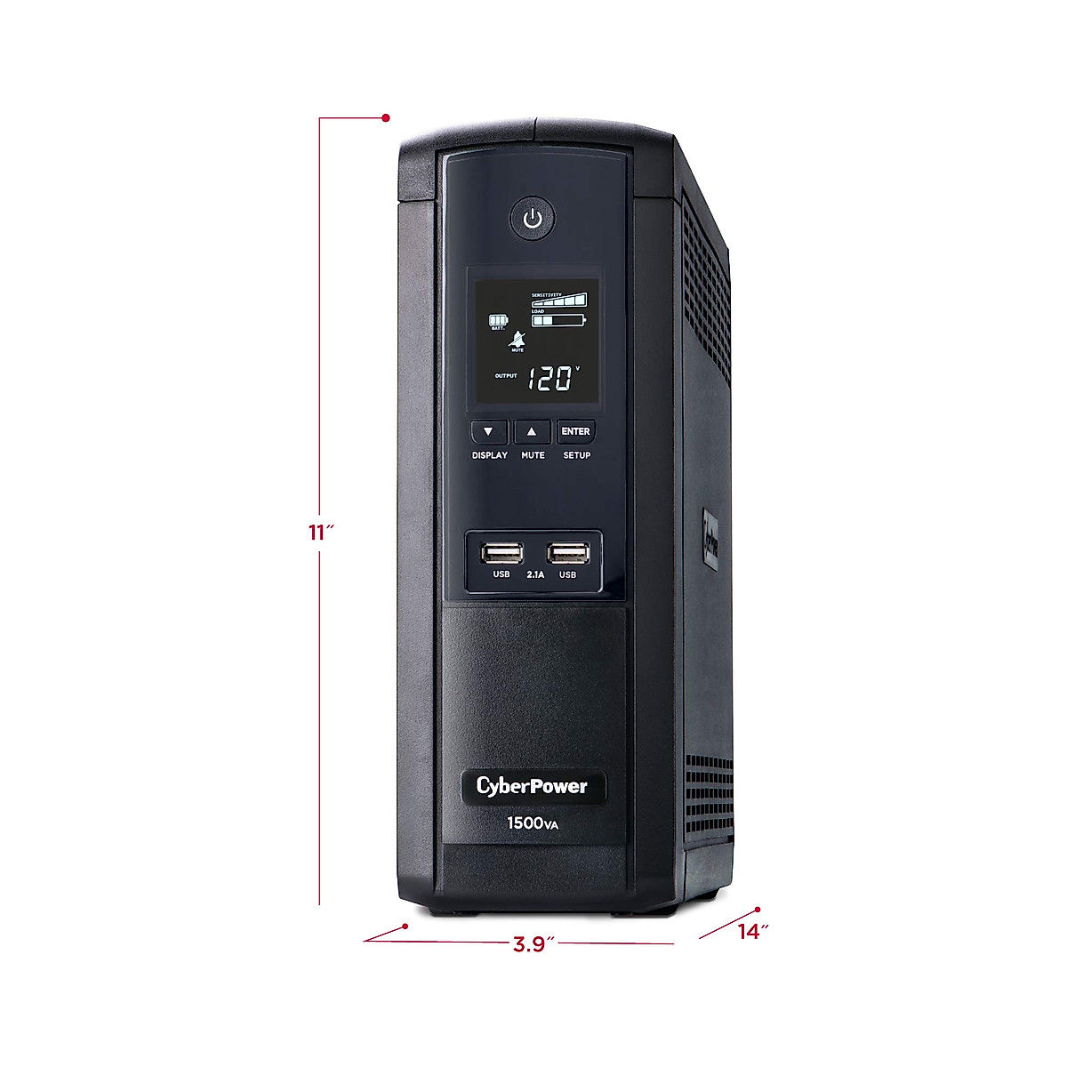 CyberPower BRG1500AVRLCD Intelligent LCD UPS System, DISCONTINUED