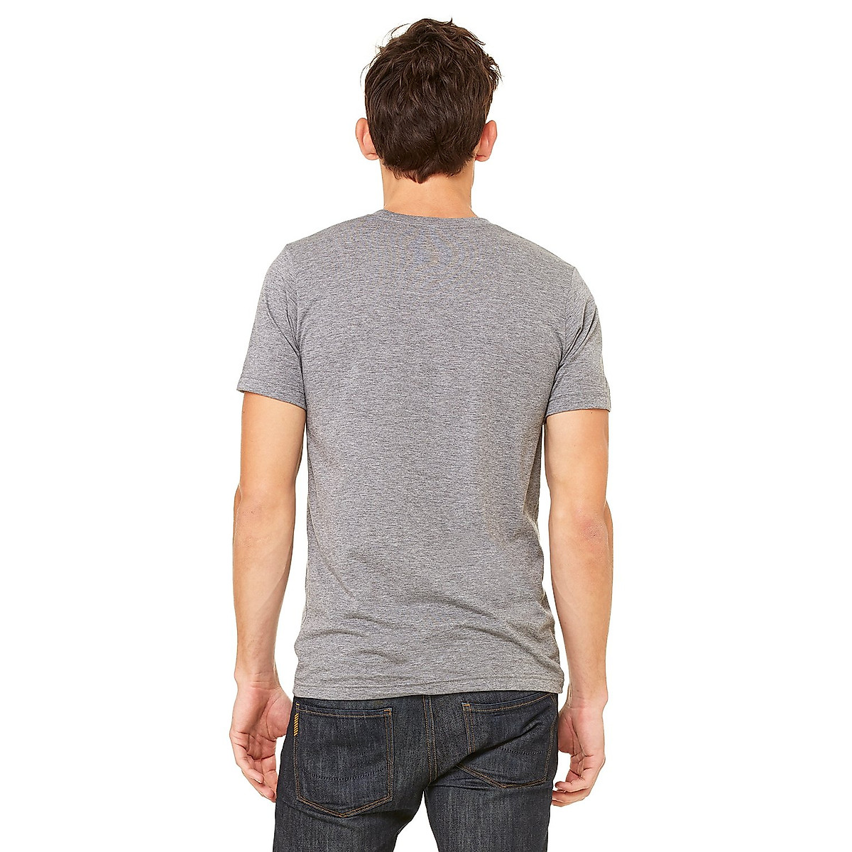 CANVAS Triblend V-Neck T-Shirt. 3415 - X-Large - Grey Triblend