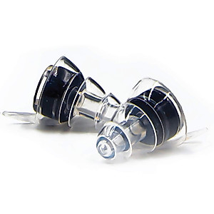 EarTekPro High-Fidelity Concert Earplugs Reusable Noise-Reduction Ear Plugs Set with Two Sizes Included - For Rave, Live Music, Festivals, Marching Bands, Loud Events, Fitness Classes