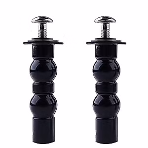 Toilet Seat Hinge Screw Compatible with TOTO Toilet, Expanding Rubber Bolt Top Nuts Set for Top Mount Toilet Seat Tightening Kit Replacement,Toilet Seat Blind Hole Fixing Kit for TOTO Toilets,2 Pack
