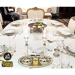 Ner Mitzvah Extra Virgin Olive Oil Shabbat Candles - 4 Hour Olive Oil Candles - 24 Pack Pre-Filled Shabbos Candles with Quick Light Technique