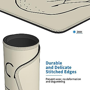 Jakayla Frog Mouse Pad with Non Slip Rubber Base, Mousepad with Stitched Edge, Waterproof Cute Gaming Mouse Pad for Computer Home Office Gaming Working 9.5" x7.9" - Self Care 165A