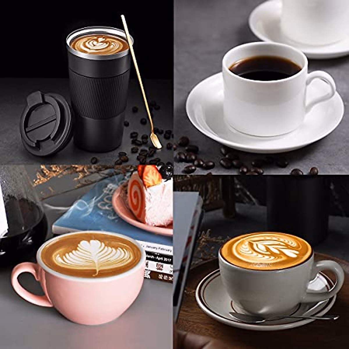 SWETON Stainless Steel Espresso Maker, Stovetop Espresso Maker, Coffee Maker, Moka Pot,300ml/6cup