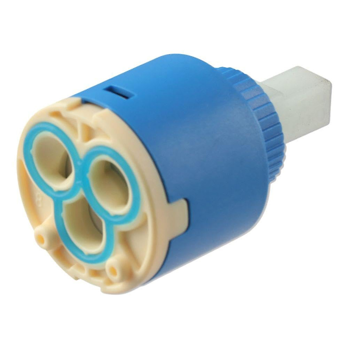 iuniq Ceramic Faucet Cartridge Replacement,Diameter 35mm Universal Blue Cartridge Water Mixer Tap Inner Control Kitchen And Bathroom Waterfall Faucet Valve Single Handle Basin Shower Faucet Parts