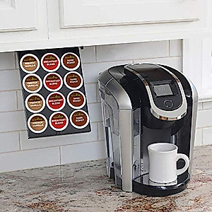 PERFECT POD EZ-Shelf Under Shelf Storage for K Cups, Coffee Holder Compatible with Keurig K Cup Coffee Pods, Space-Saving Under Counter Cabinet Coffee Pod Holder