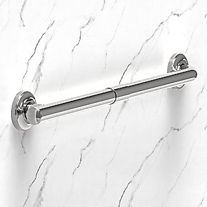 AquaChase Bath Safety Grab Bar, ADA Compliant 500lbs Support, Bathroom Mobility Aid, Stablilization Help for Seniors and Disabled, Rustproof Stainless Steel (24in, Chrome)