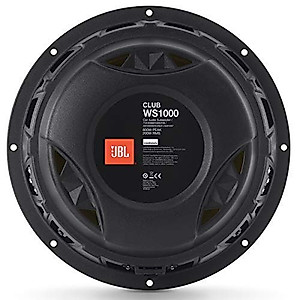 JBL Club WS1000 800W 10" Club Series 2 or 4-Ohm Selectable Shallow-mount Subwoofer