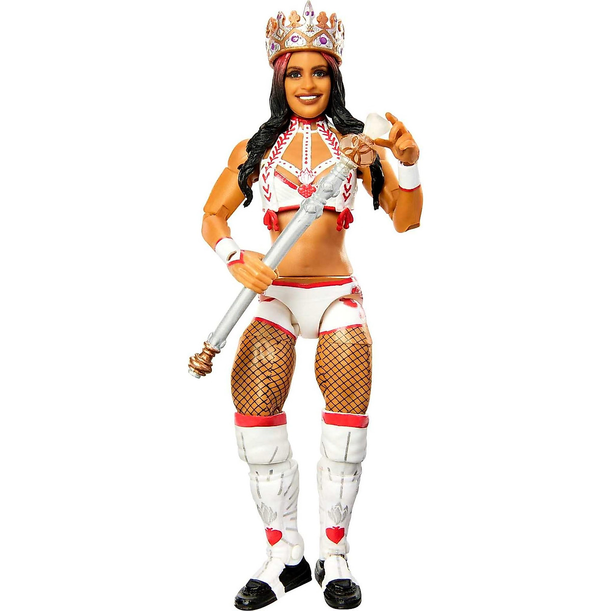 Mattel WWE Elite Collection Action Figure & Accessories, Series #99 Queen Zelina 6-inch Collectible with 25 Articulation Points & Swappable Hands