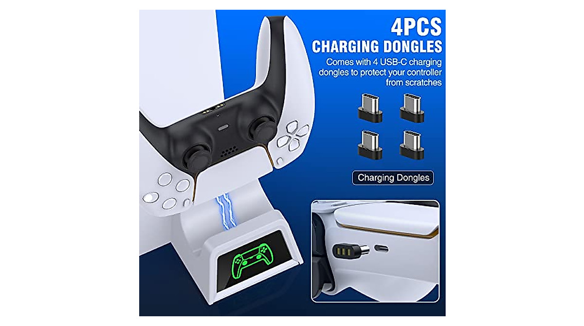 PS5 Cooling Fan & Controller Charger | Ultimate Gaming Stand