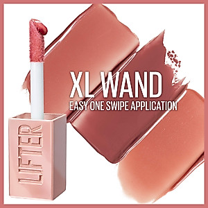 Maybelline New York Maybelline Lifter Gloss Lip Gloss Makeup With Hyaluronic Acid, Heat, 0.18 Fl. Ounce, 014 Heat, 0.18 fluid_ounces (Pack of 2)