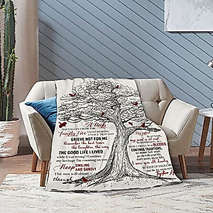 Bereavement Gifts Sympathy Gift Memorial Gifts - in Memory of Loved One Gifts, Condolences Gift, in Loving Memory Blankets, Memorial Gifts for Loss of Mother/Father/Pet Throw Blankets 60" x 50"