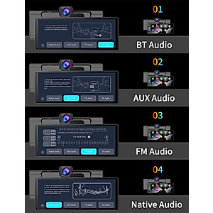 9.3" Portable Apple Carplay Screen for Car with 4K ADAS Dash Cam, Wireless Apple Carplay & Android Auto, 1080P Backup Camera, Phone Mirroring, AUX/FM/Speaker