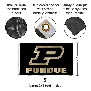 College Flags & Banners Co. Purdue Boilermakers Slant P Flag