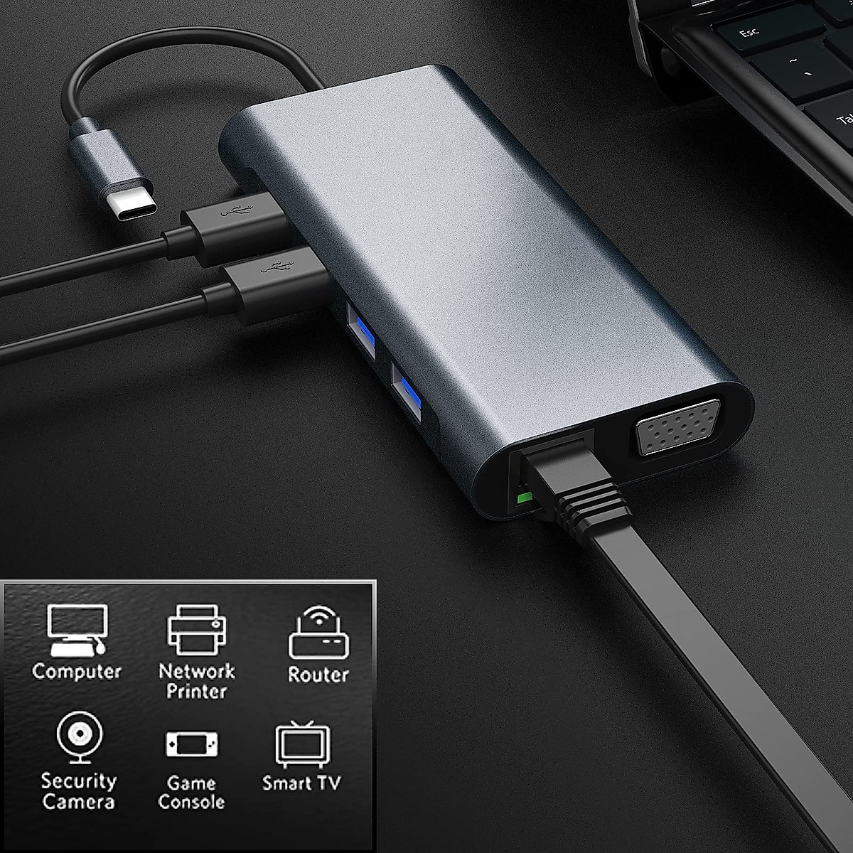 Seedato Cat6 Ethernet Cable 50 ft, Cat6 Ethernet Cable, Ethernet Cable 50 ft, Long Ethernet Cable, Rj45 Connectors for Gaming PS4 PS5 Ethernet Switch, Modem, Router, Coupler, Black