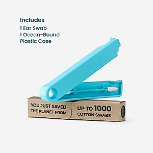 LastSwab® Reusable Cotton Swabs for Gentle & Eco-Friendly Beauty Routines - The Sustainable Alternative to Single-Use Q Tips - Zero Waste & Easy to Clean - Comes with a Convenient Travel Case Holder