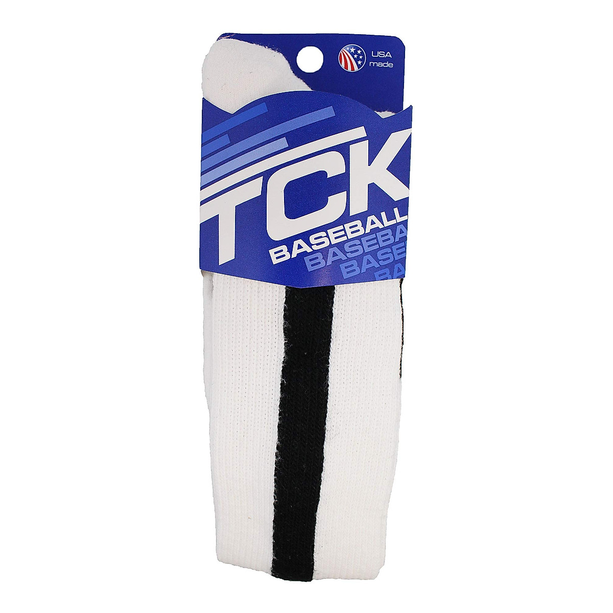 TCK 2-n-1 Premium Baseball Stirrup Socks (Black, Small)