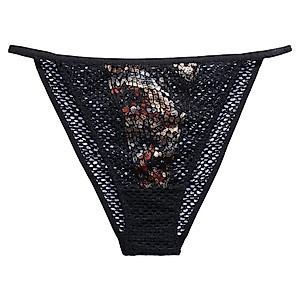 Savage X Fenty, Women's, Cold-Hearted Snake Lace String Bikini, Venomous Vixen Snake Lace, M
