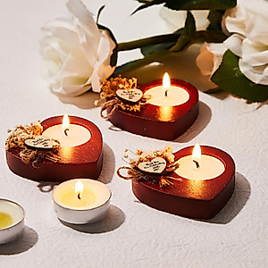 Otuuz Wedding Candle Bulk Bridal Shower Candles Rustic Wedding Favors for Guests Bulk Wedding Gifts Candles for Anniversary,Engagement, Party Favors Decor(Deep Wood Color, 50 Pcs)