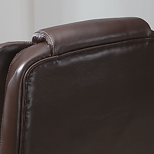 Vinsetto High Back Massage Office Chair with 6-Point Vibration, 5 Modes, Executive Chair, PU Leather Swivel Chair with Reclining Back, and Retractable Footrest, Black