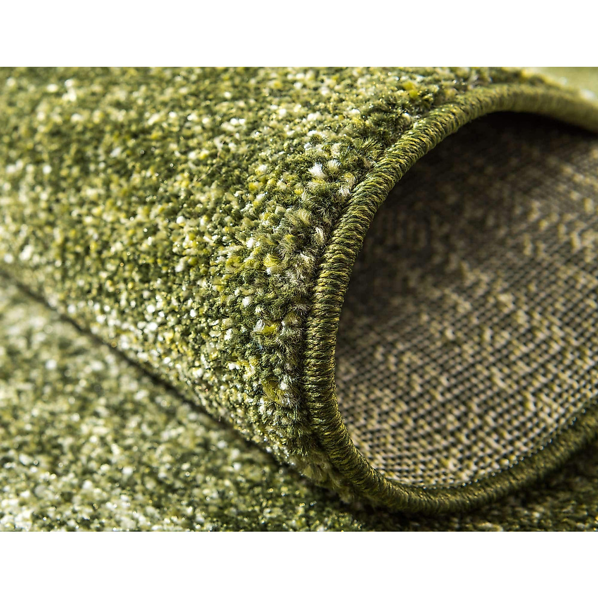 Unique Loom Del Mar Collection Area Rug - Abigail (5' 3" x 8' Rectangle, Light Green/ Ivory)