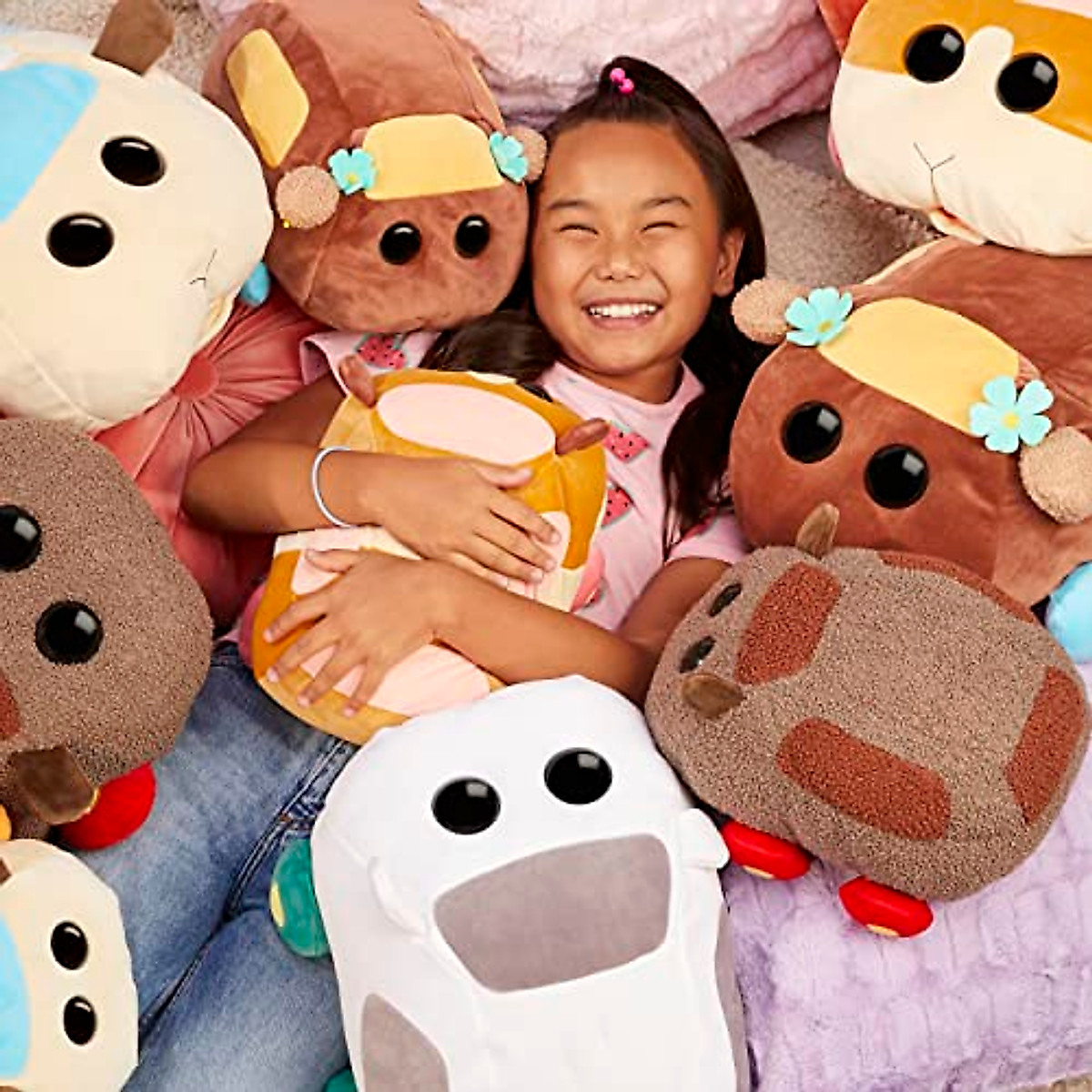 MGA Entertainment Pui Pui Molcar 11-Inch Choco, Ultrasoft Stuffed Animal Medium Plush Toy, Gift for Kids Girls Boys Collectors Ages 3 4 5 6 7+