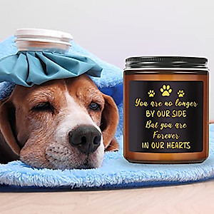 Pet Loss Gifts, Pet Memorial Gifts for Dogs, Dog Sympathy Gifts, Dog Remembrance Gifts, Dog Bereavement Gift, Dog Loss Gifts, Dog Keepsake for Women, Men, Dogs Lovers - Lavander Scented Candles