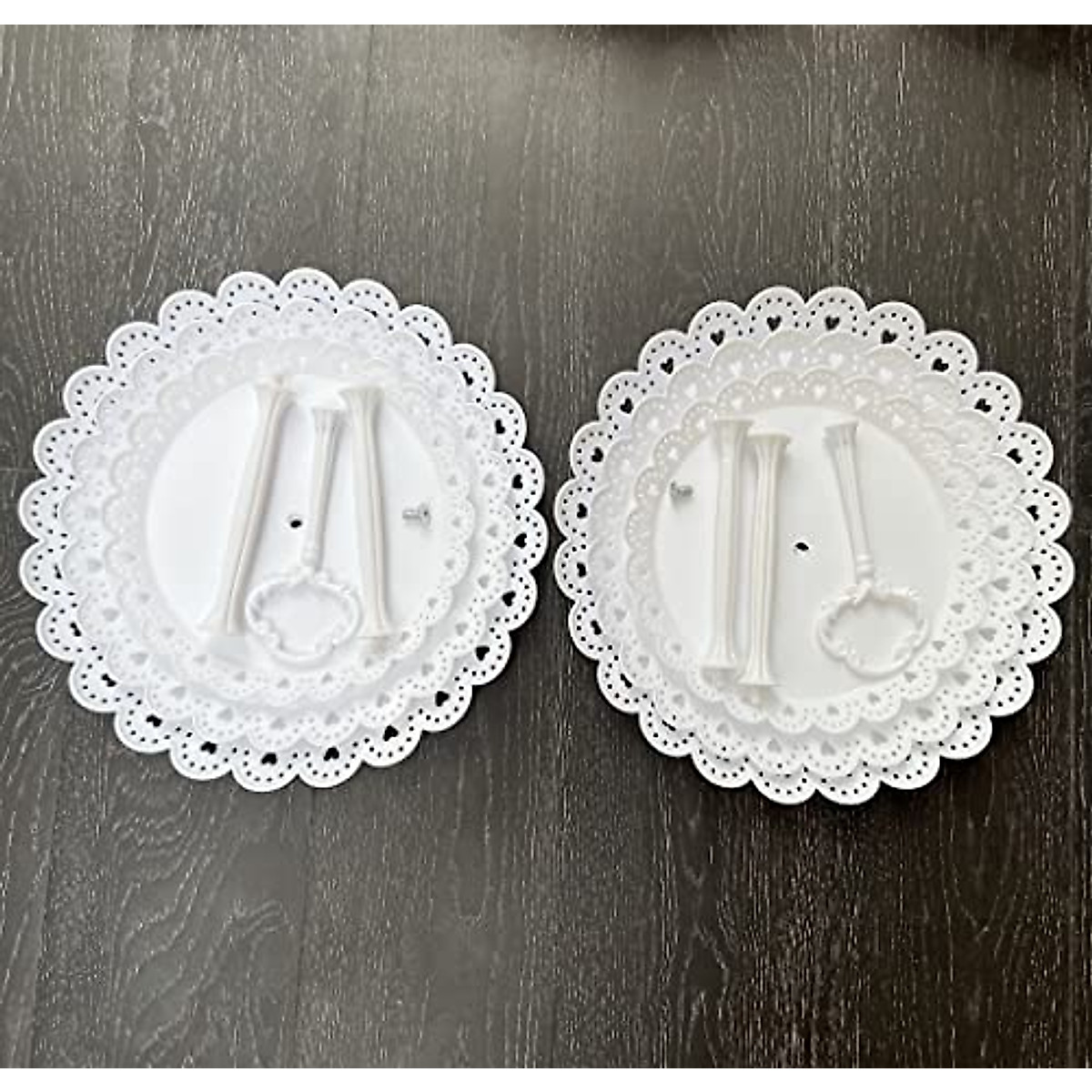 Cupcake Stand/Holder Plastic Dessert Stand White Cake Stand 3 Tiered Serving Stand Display Stand Reusable Pastry Platter for Wedding Birthday Baby Shower Tea Party Decorations