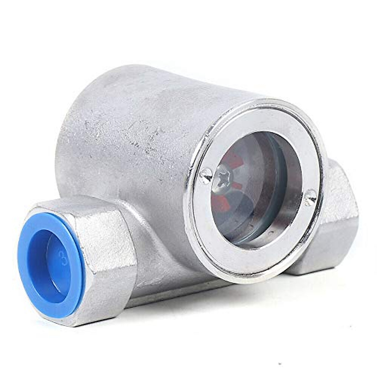 3/4" NPT Stainless Steel 304 Sight Water Flow Indicator with Impeller 362Psi 2.5MPa