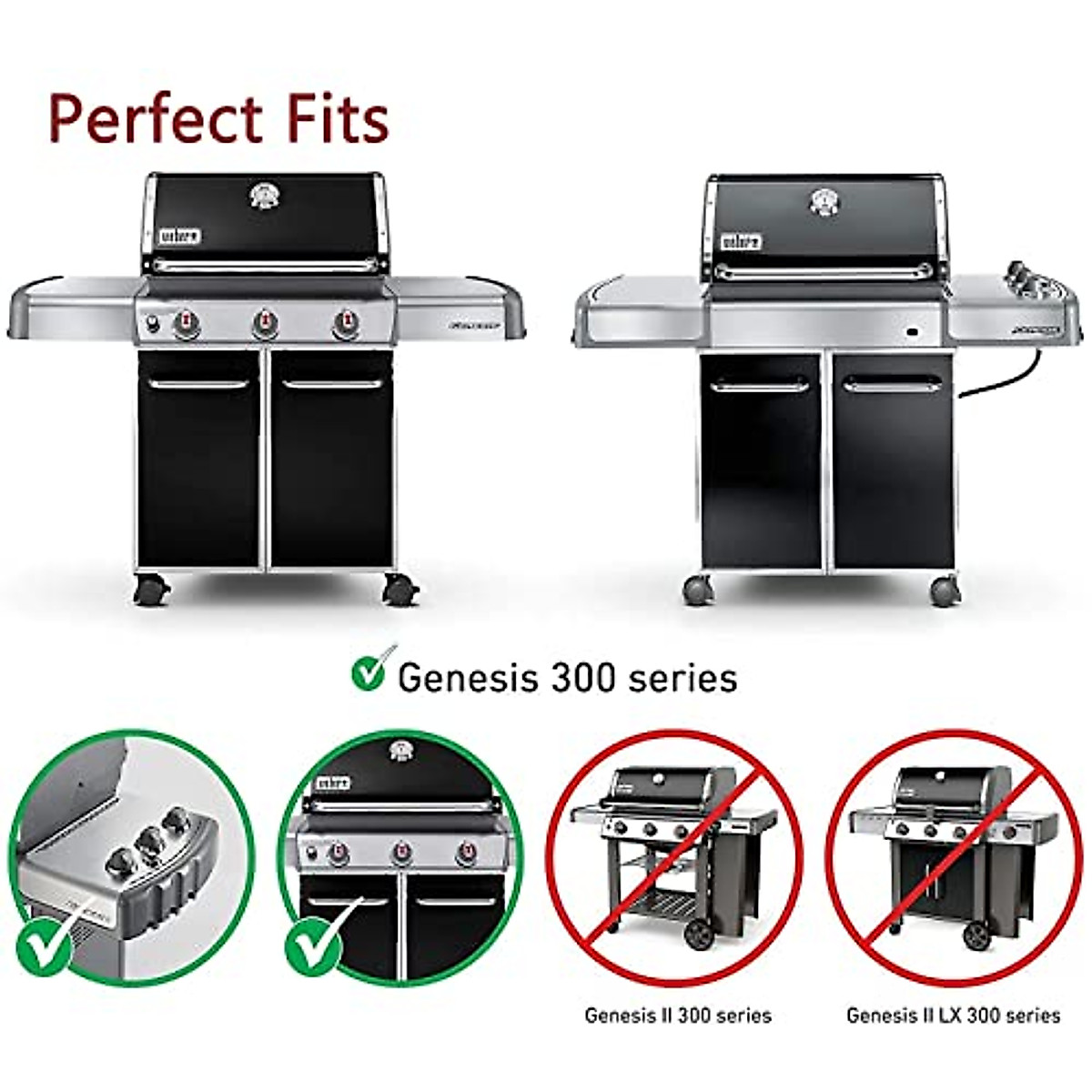 QuliMetal Stainless Steel Warming Rack for Weber Genesis 300 Series(2007-2016), Genesis E310, E320, E330, S310, S320, S330, Replacement for Weber 65054, 81323, 62749