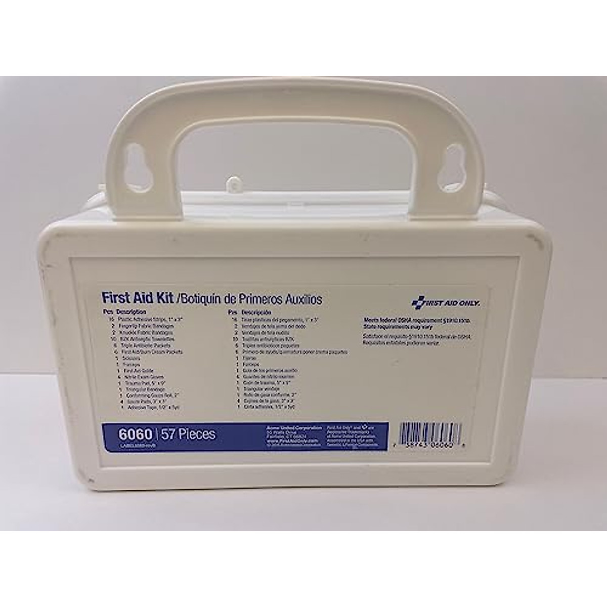 First Aid Only 6060 10-Person Emergency First Aid Kit for Office, Home, and Worksites, 57 Pieces