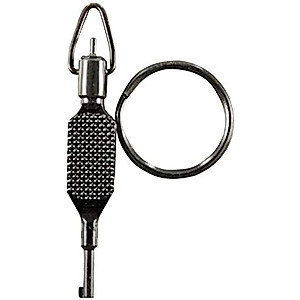 ZAK Tool ZT-9P Flat Knurled Swivel Key, Black
