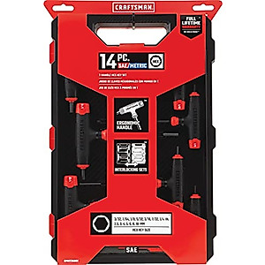 CRAFTSMAN Hex Key Set, 14-Key, T-Handle (CMHT26001) Pack of 1