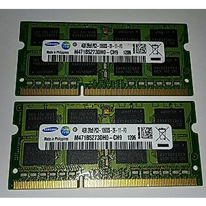 8GB RAM Kit (2x4GB) Samsung DDR3 1333mhz SODIMM Notebook Memory Laptop PC3-10600s M471B5273DH0-CH9